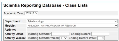 Timetable Reports Dashboard
